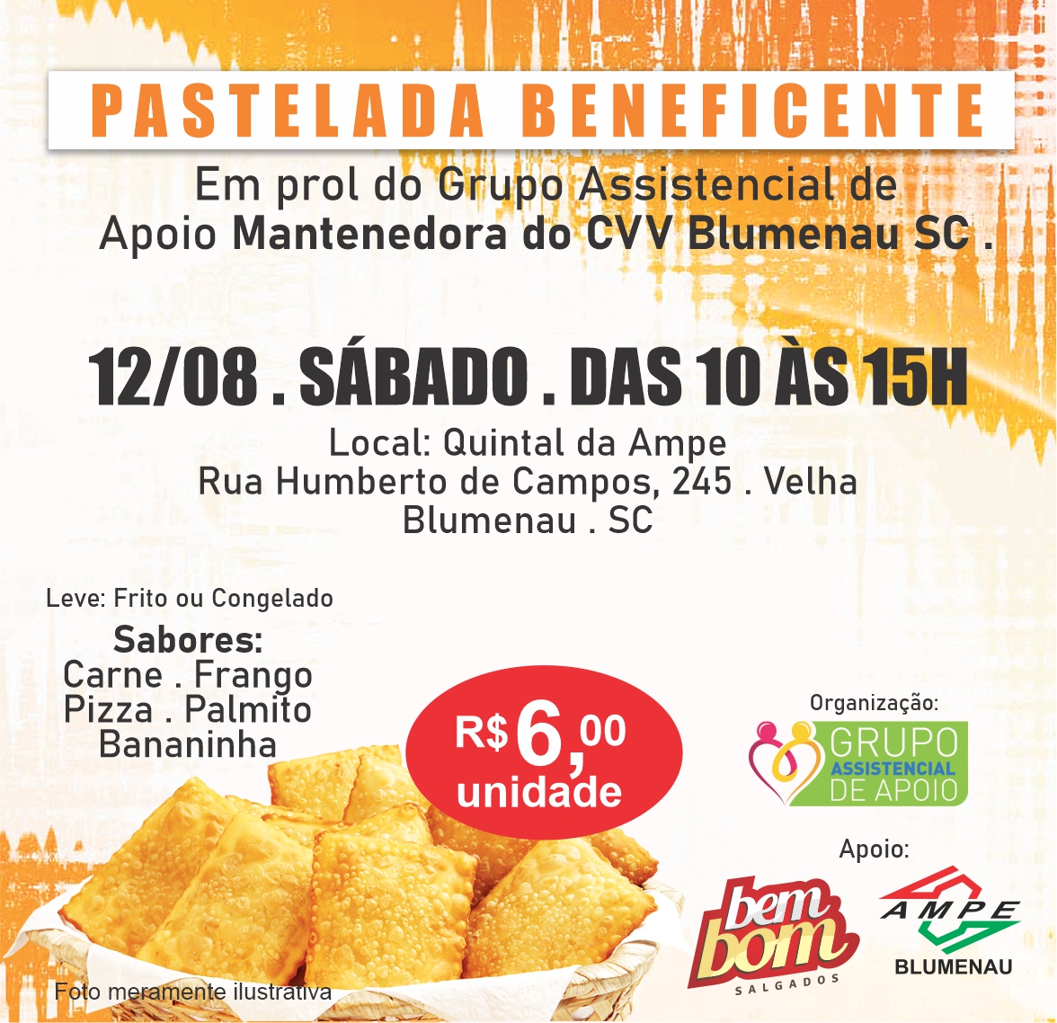 Pastelada beneficente em prol do CVV acontece em Blumenau - CBN Vale do ...